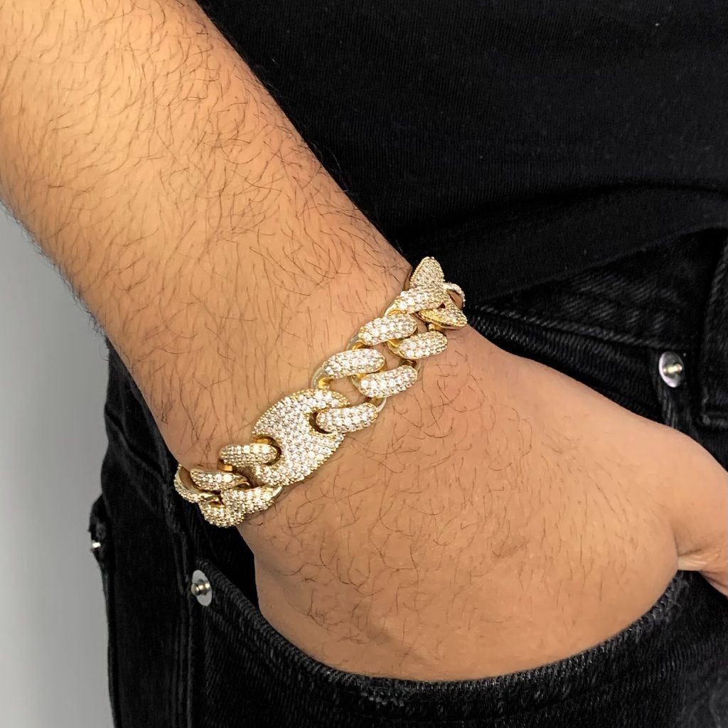 5mm Iced Out Tennis Bracelet in Gold – Jewlz Express